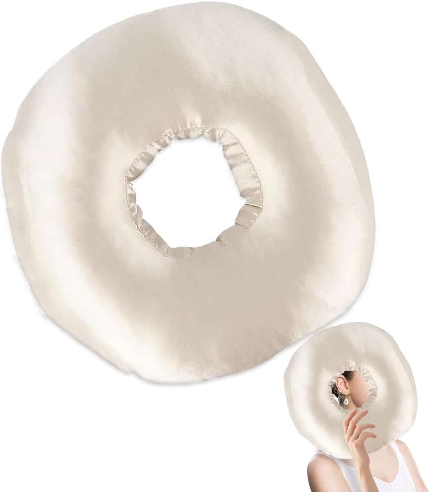 ADDLIVE Ear Piercing Pillow, 28cm Donut Pillow for Ear Piercing with ...