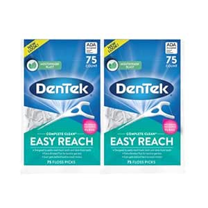Amazon.com : DenTek Complete Clean Easy Reach Floss Picks, Advanced ...