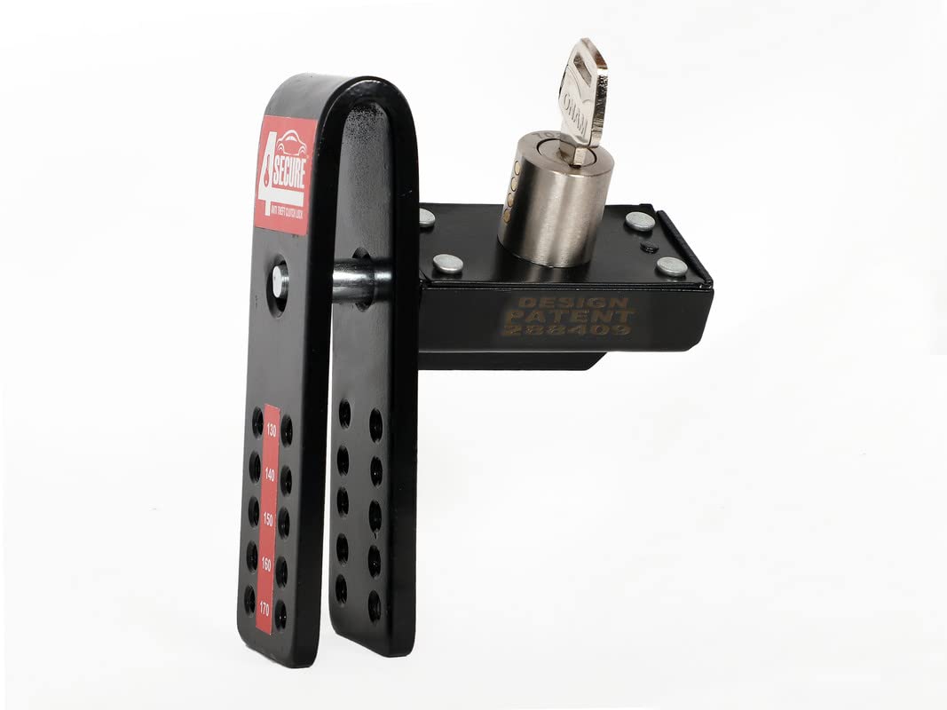 4SECURE Steel Anti-Theft Car Security Lock with M-Seal & Elen Key for ...
