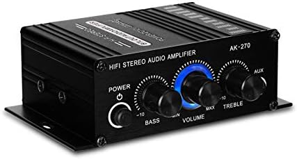 Eacam AK270 Mini Audio 2-Channel Stereo Power Amplifier Portable Sound ...