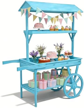 Amazon.com: Headery Candy Cart Display Stand, Flower Cart Stand with ...