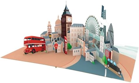 LINPOPUP®, LIN17122, 3D POP UP Karte England, Reisegutschein, Pop Up ...