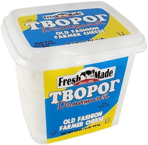 Amazon.com: Fresh Made Homemade Tvorog Old Fashioned Farmer Cheese 1 lb ...