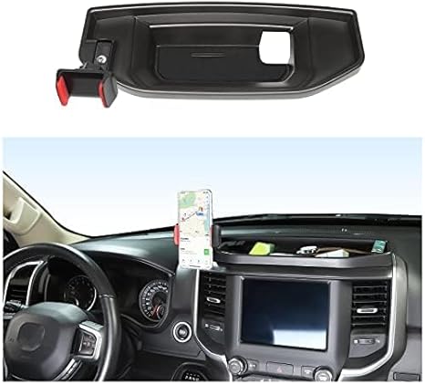Amazon.com: CheroCar for RAM Dash Mount Phone Holder Stoage Tray Phone ...