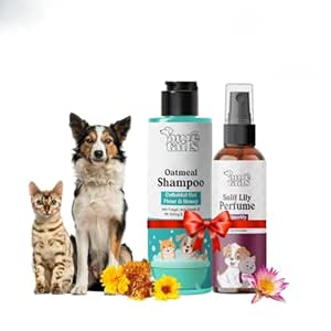Buy Pure Tails Pet Grooming Set, Oatmeal Shampoo with Colloidal Oat ...