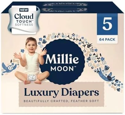 Amazon.com: Millie Moon Diapers Sizes 1-6 Luxury Diapers COUCHES DE ...