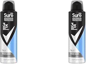 Sure Men Maximum Protection Clean Scent anti-perspirant deodorant spray ...