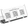 Amazon.com: HIIMIEI Acrylic QR Code Stand: Foldable Slant Back Sign ...