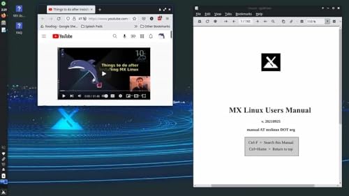 MX Linux 25 "XFCE" Linux OS 64 Bit Operating System for PC on DVD