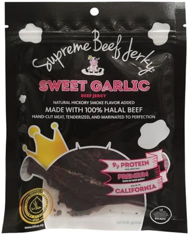 Amazon.com: Supreme Beef Jerky, Halal Beef Jerky, Handcrafted Gourmet ...