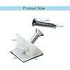 100 Pcs Drawer Bottom Support Brackets Drawer Wedges with Screws ...