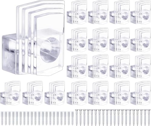 Amazon.com: Tatuo 20 Sets of Crystal Mirror Holder Clips Bulk, Clear ...