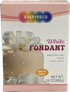 Amazon.com: Premium White Fondant – 24 Ounce Box for Cake Decorating ...