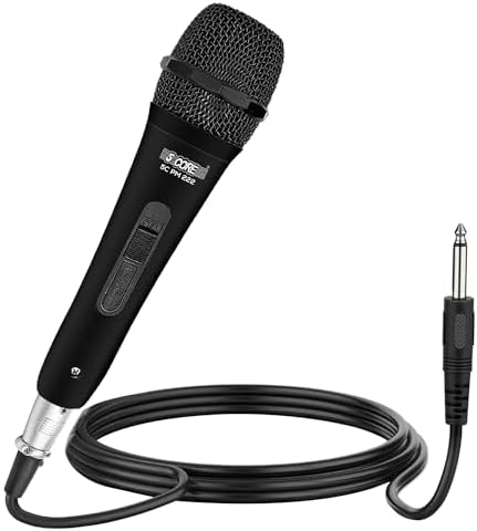 Amazon.com: 5 CORE Microphone Dynamic Vocal Handheld Mic Cardioid ...