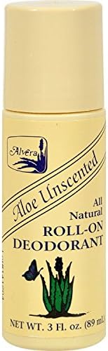 Amazon.com : Alvera All Natural Roll-On Deodorant Aloe Unscented - 3 fl ...