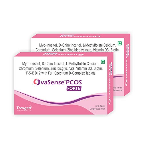 Buy Trexgen® OvaSense-PCOS Forte Synergistic Myo-inositol 550mg & D ...