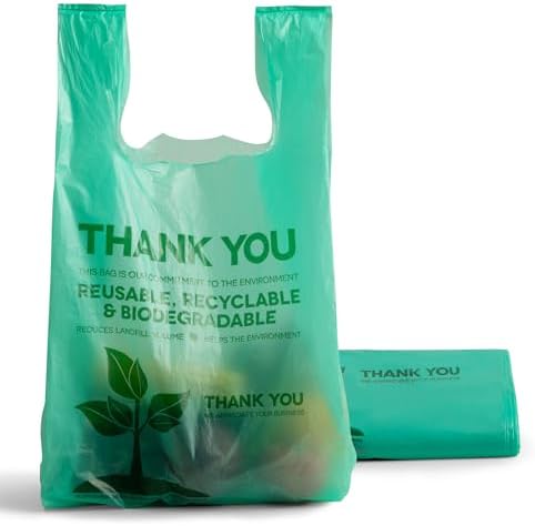 Amazon.com: FMP Brands Eco Biodegradable Plastic Grocery Bags - 100 ...