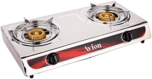 Geepas Stainless Steel Gas Cooker, 2 Burners Stove, GK5605N | Automatic ...