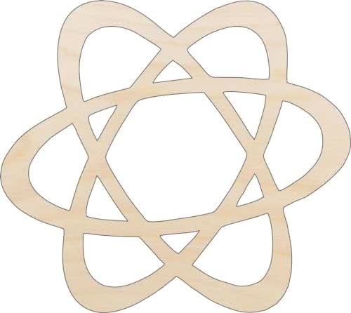 Amazon.com: Science Atom - Laser Cut Out Unfinished Wood Craft Shape ...