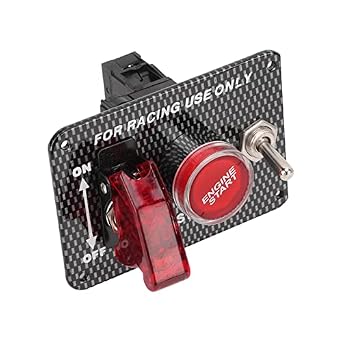 Engine Start Push Button, Carbon Fiber Style Easy Installation Ignition ...