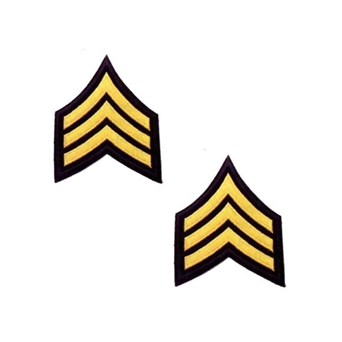 Buy Gold Black Police Deputy Sheriff Security Sergeant Uniform Chevrons ...