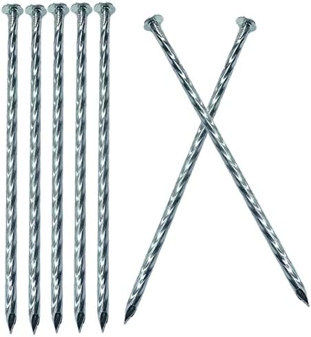 Amazon.com : Coffken 12" Heavy Duty Spiral Landscape Spikes - Solid ...