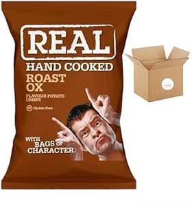 Real Crisps Hand Cooked Potato Chips 24 X 35G Full | KV&C BRANDED BOX ...