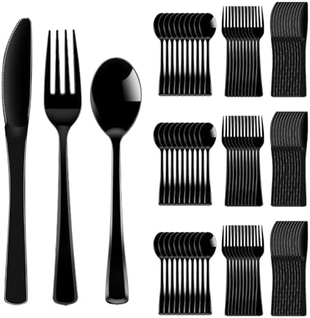 Amazon.com: PLASTICPRO 400 Pack Disposable Plastic Utensils Assorted ...