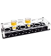 Amazon.com: NBEADS 6 Shot Glass Holder Tray - Bamboo Serving and ...
