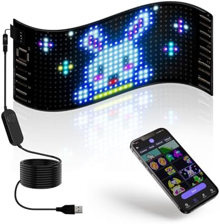 Amazon.com : SanLank Led Sign, Bluetooth App Programmable Led Car Sign ...