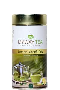 MYWAY TEA Natural Lemon Green Tea, Regular Tea, Lemon-Flavoured, Better ...