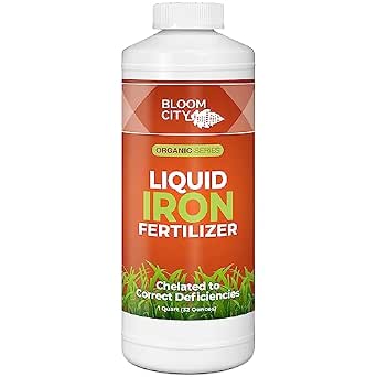 Amazon.com : Bloom City's Organic Liquid Iron - Liquid Iron for Lawn ...