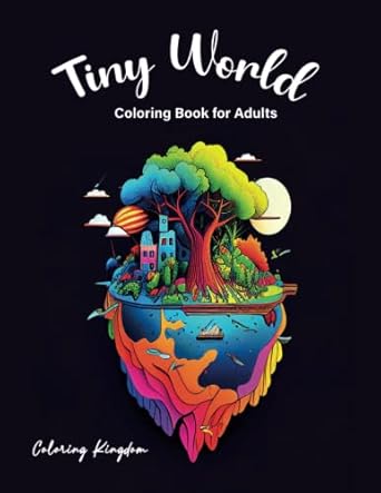 Tiny World Coloring Book for Adults: Relax and Calm Your Mind by ...