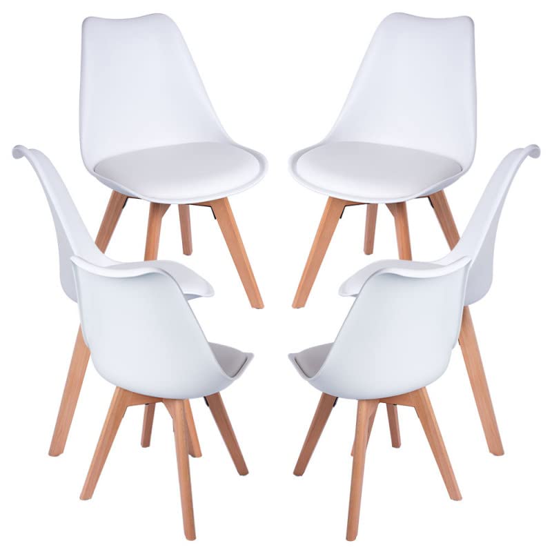 Sillas Comedor Blancas Pack 6 - Hiper Asia