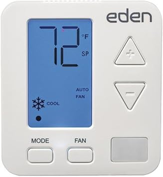 Amana PTAC Wireless Thermostat - Eden EMS Capable, Everex RF, 2 Heat/1 ...
