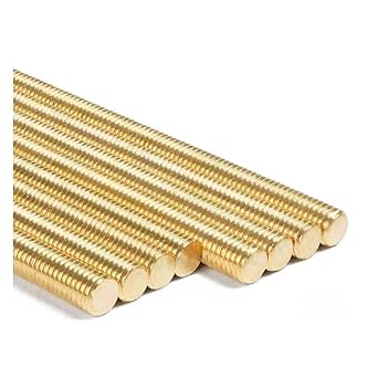 Brass Threaded Rods Studding Bolts M2 M2.5 M3 M4 M5 M6 M8 M10 M12 M20 ...