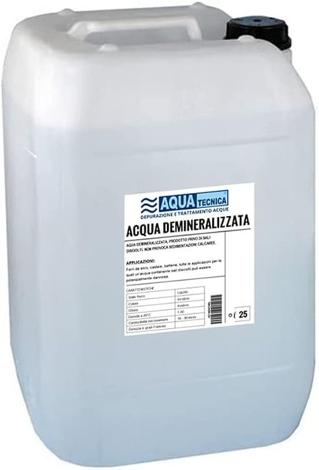 Aquavant Acqua demineralizzata 25 Litri per Uso Professionale : Amazon ...