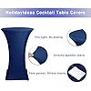 Amazon.com: HolidayIdeas Cocktail Table Covers, 4 Pack - Fitted Stretch ...