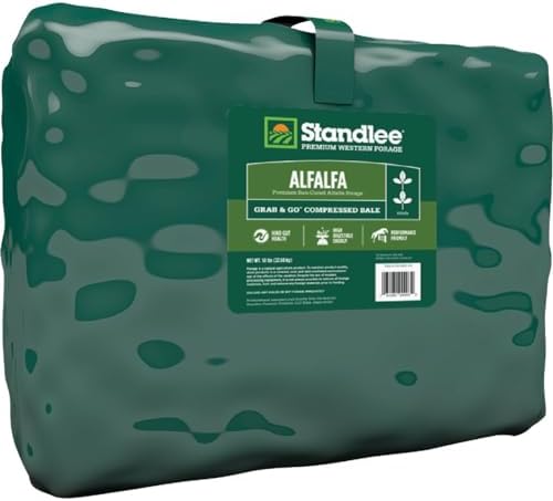 Amazon.com: STANDLEE HAY COMPANY 1100-20010-0-0 Alfalfa Bale, 50 lb ...