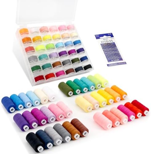 Amazon.com: 82Pcs Sewing Thread kit, 36 Assorted Colors Machine Threads ...