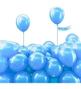 Amazon.com: PartyWoo Metallic Light Blue Balloons, 130 pcs Light Blue ...
