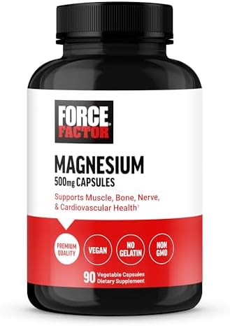 Amazon.com: Force Factor Magnesium Supplement to Support Muscles, Bones ...