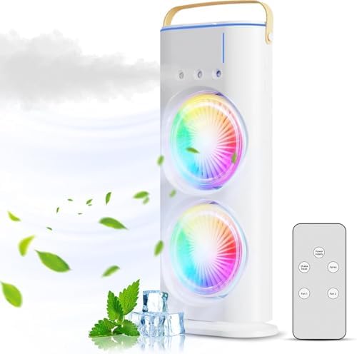 HEERA PLUS 4000 Mah Double Ended Spray Fan Cold Air Ffan 2025 3 Gears ...