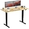 Amazon.com: SANODESK 55 Inch Bamboo Electric Standing Desk, Dual Motor ...