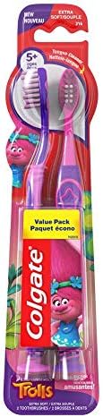 Amazon.com: Colgate Kids Battery Powered Toothbrush, Trolls, Extra Soft ...