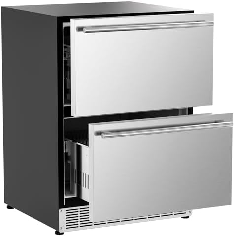 Amazon.com: Enocreay 24 Inch Outdoor Refrigerator Freestanding Under ...