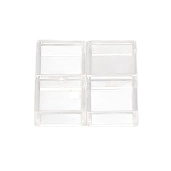 100 Pcs Tact Tactile Push Button Cap Square Transparent ABS Plastic ...