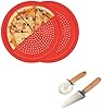 Amazon.com: LYNG Pizza Pans 16 Inch 2 Pack Silicone Round Pizza Pan ...