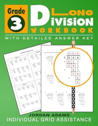 Grade 3 Long Division Workbook with Detailed Answer Key: Math Practice ...