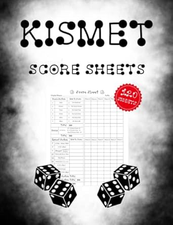Amazon.com: Kismet Score Sheets: 8.5*11 inches 120 blank score sheets ...